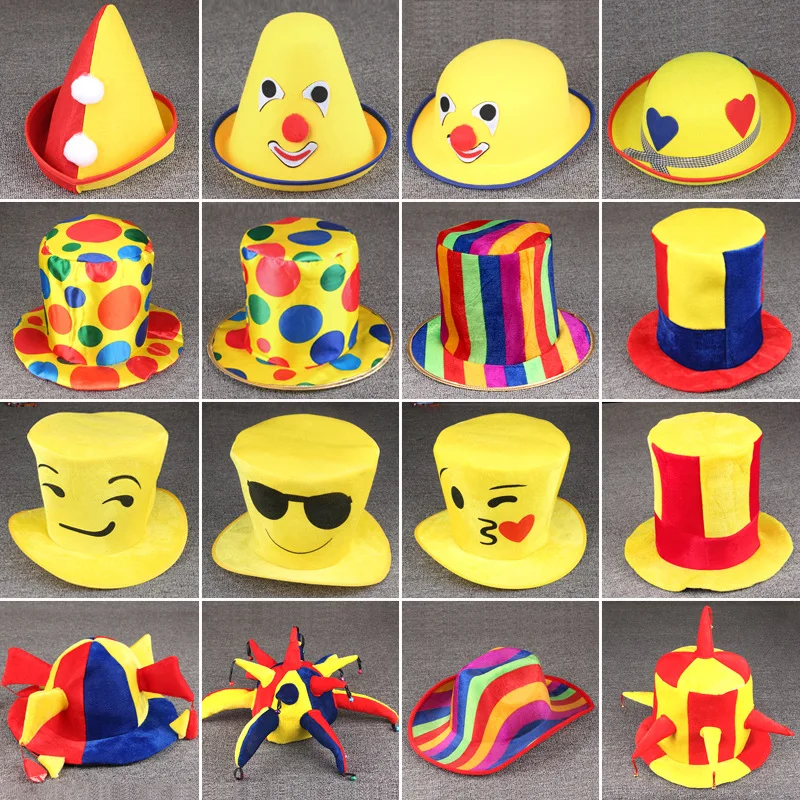 Halloween Fancy Dress Up Hat Stage Show Props Clown Funny Dress Up ...