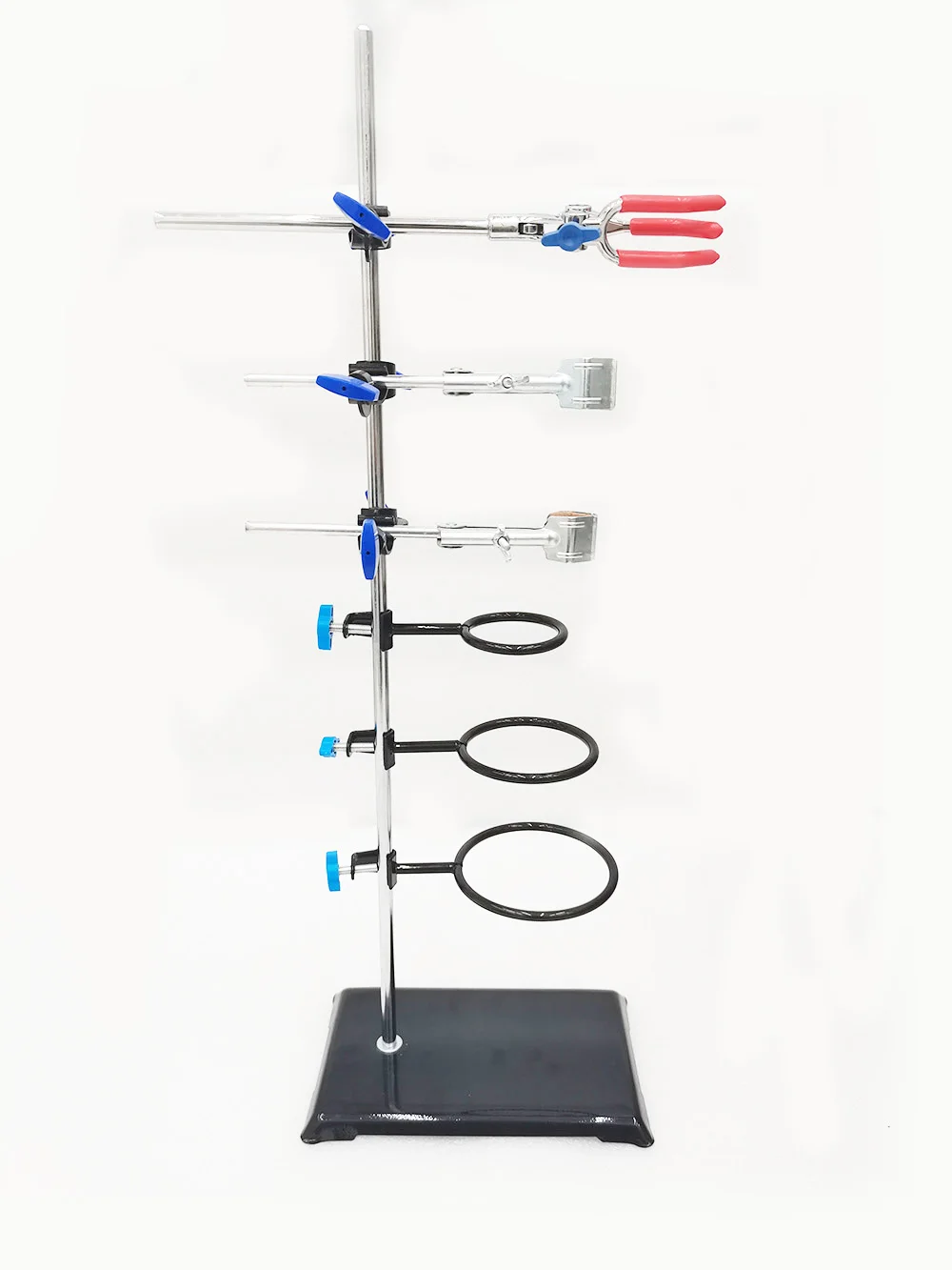 Laboratory Support Stand Rack With 3 Adjustable Clips and 3 Hoods ...