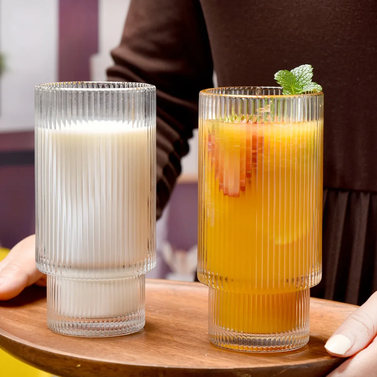 350ML-Glass-Cup-Transparent-Bubble-Tea-Cup-Juice-Glass-Beer-Can-Milk ...