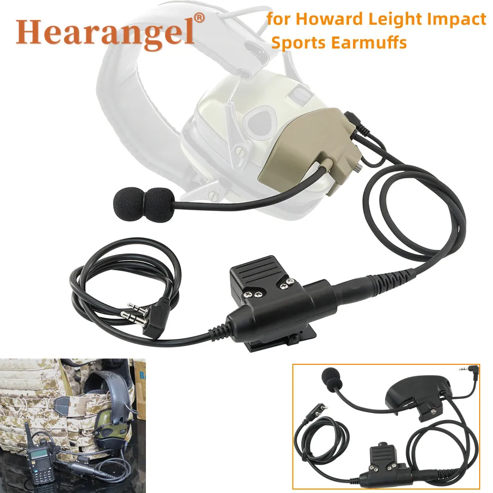 Tactical Headphone Accessories Microphone Kit With Tactical U94 Ptt ...