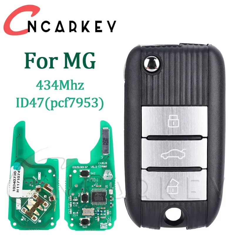 For MG HS ZTS ZS MG3 MG6 MG5 RX5 RX8 i5 i6 Half Smart Car Key 433Mhz ...