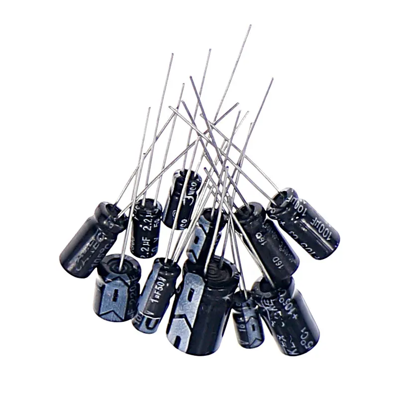 120pcs-12value-10pcs-1uF-470uF-Capacitors-set-Kit-16V-25V-50V-1UF-2-2UF ...