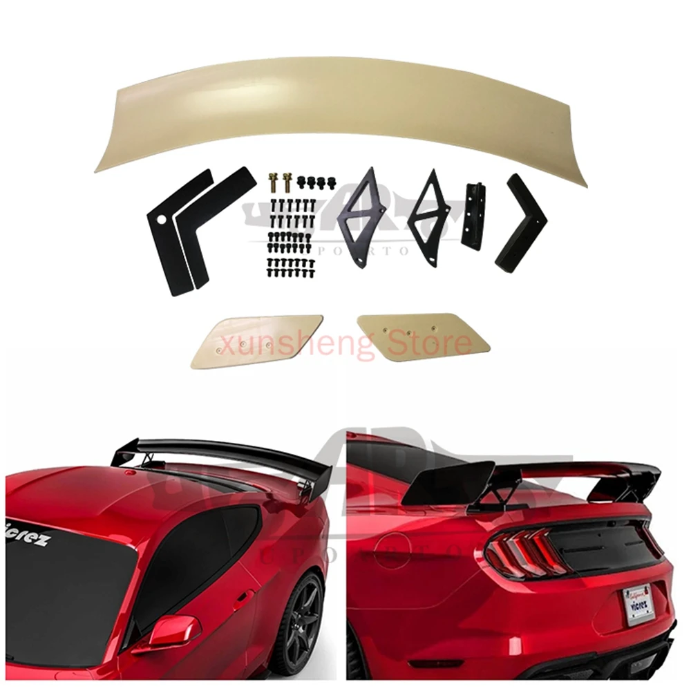 Car ABS Plastic Material Carbon Fiber Vicrez GT500 Style Rear Spoiler ...