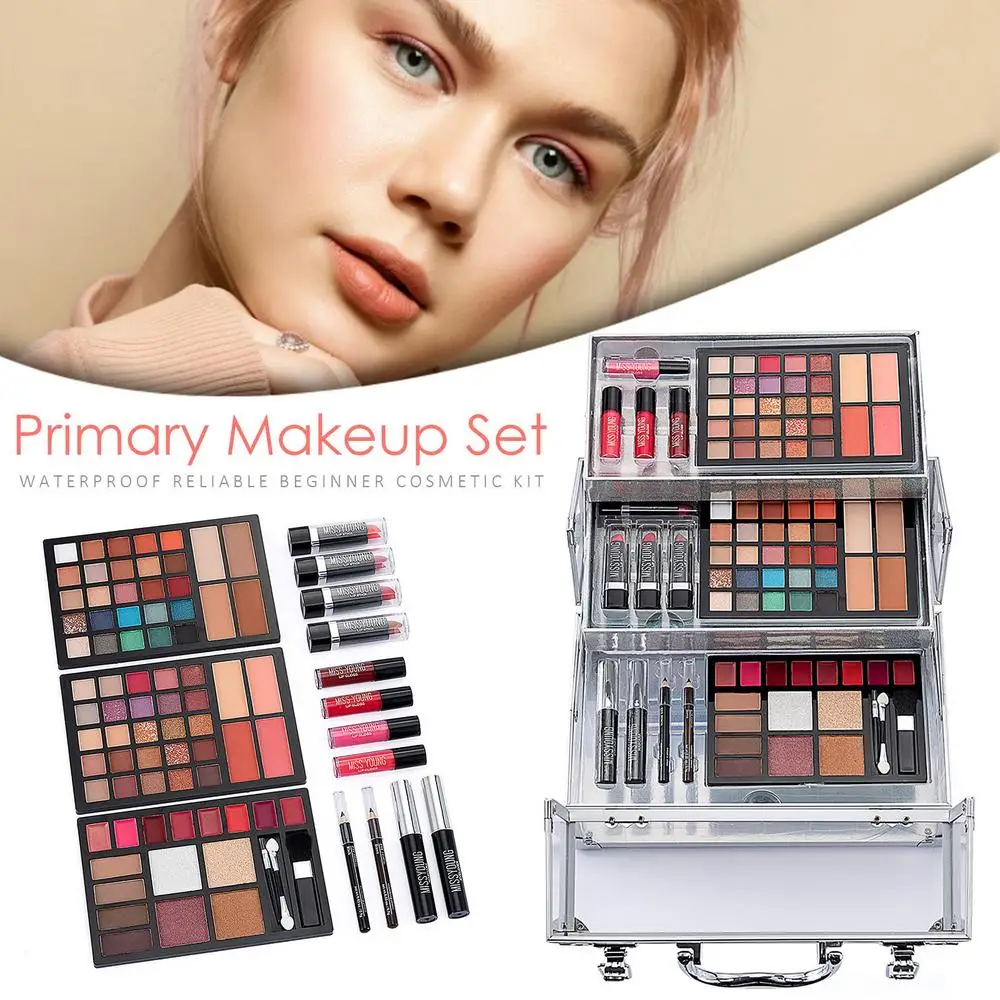 89pcs Makeup Set Portable Makeup Palette With Aluminum Handle Eyeshadow ...