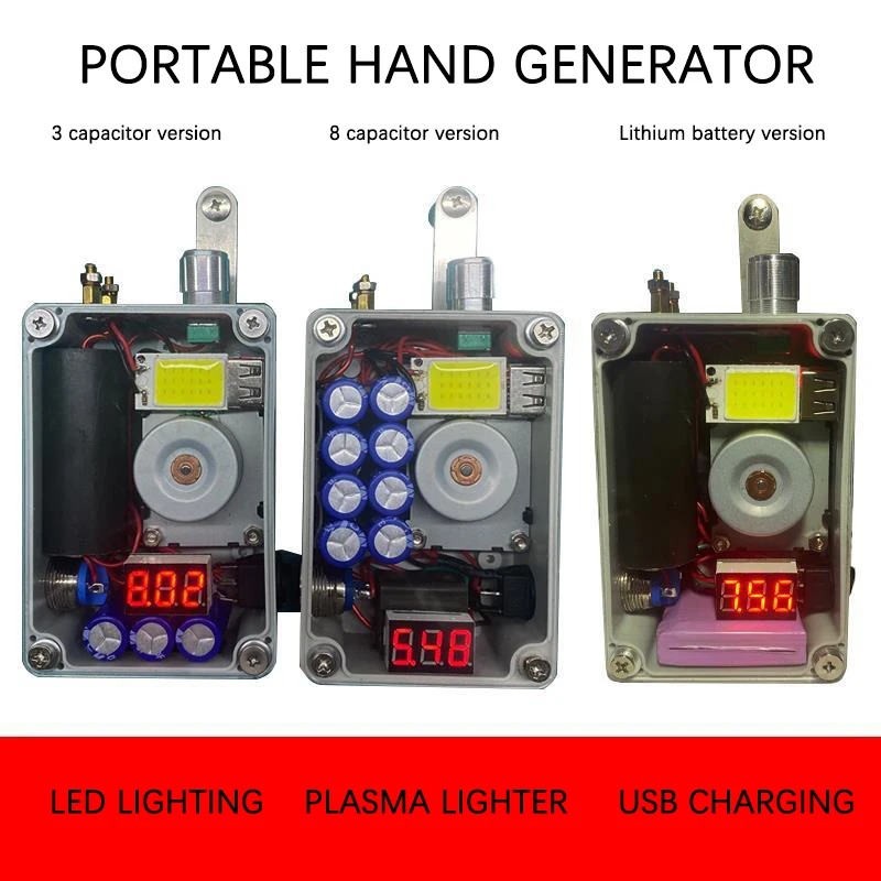 Portable-Handheld-Generator-with-LED-Lighting-Plasma-Lighter-Ignition ...