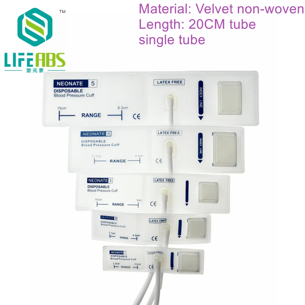 5-Size-of-Cuff-Single-Tube-Disposable-White-infant-Cuffs-Tpu-Coat ...