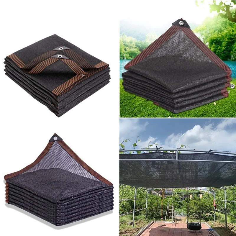 3~12Pin Anti-UV Black HDPE Sun Shade Net Garden Plants Cover Outdoor ...