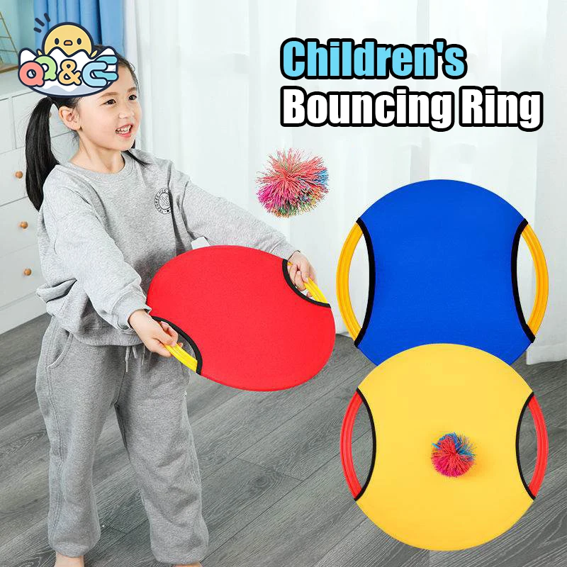 Children's Bouncing Ring Elastic Ball Plate Toy Sport Throwing and ...