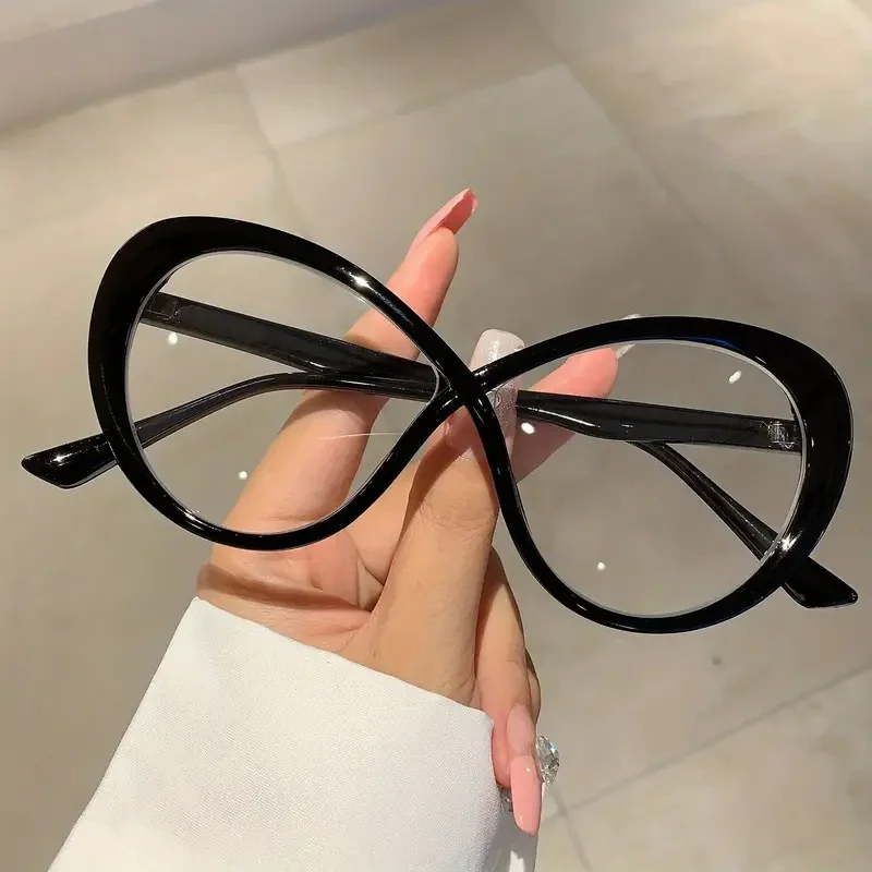 Ultra-light-Large-Frame-Women-Cat-Eyeglasses-Street-Style-Light-Light ...