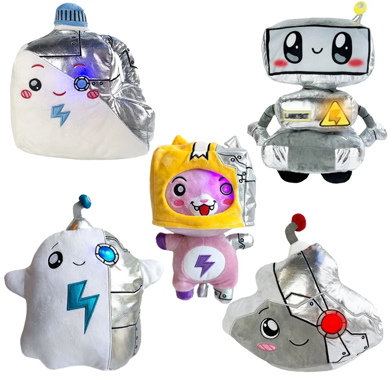 Lankybox Cyborg Robot Plush With Led Light Lankybot Cyborg Plush Toy ...