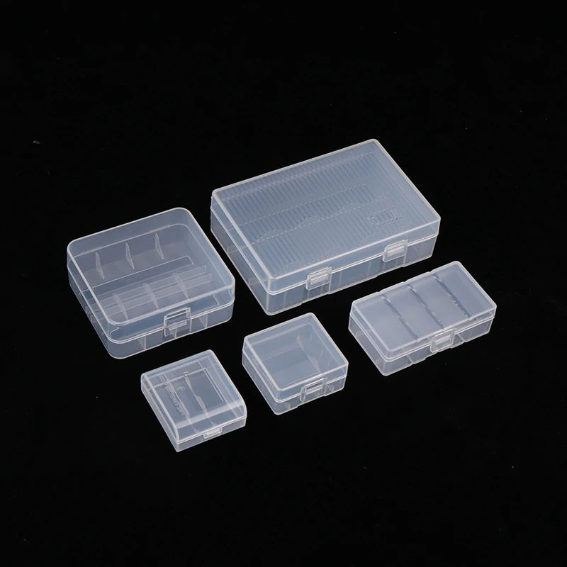 2 Slots CR123 16340 Battery Storage Boxes Transparent Hard Plastic For ...
