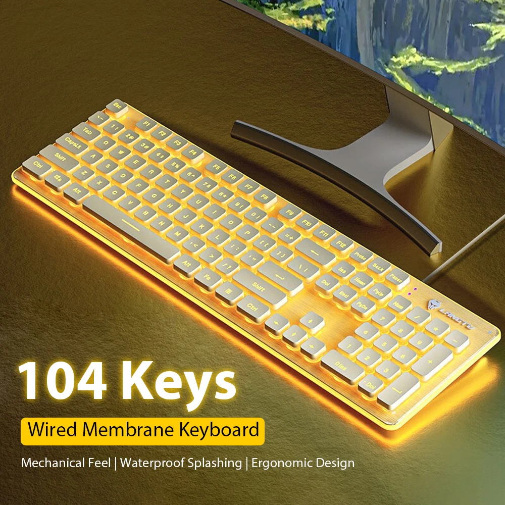 L1 Mute Membrane Keyboard For Notebook Computer Laptop Office Gaming ...