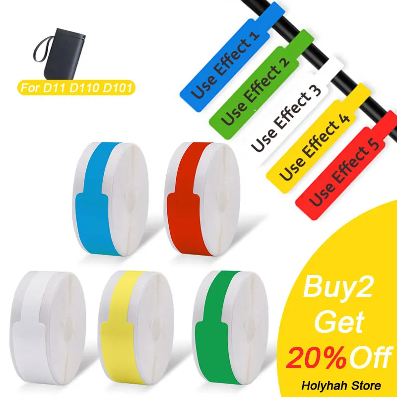 D11 D110 D101 Self Adhesive Cable Stickers Waterproof Identification ...
