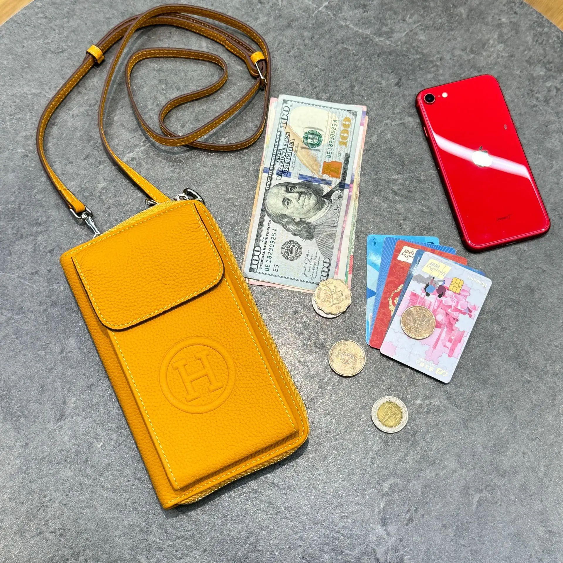 2025 New Cross-Border Large Capacity Mobile Phone Wallet Simple ...