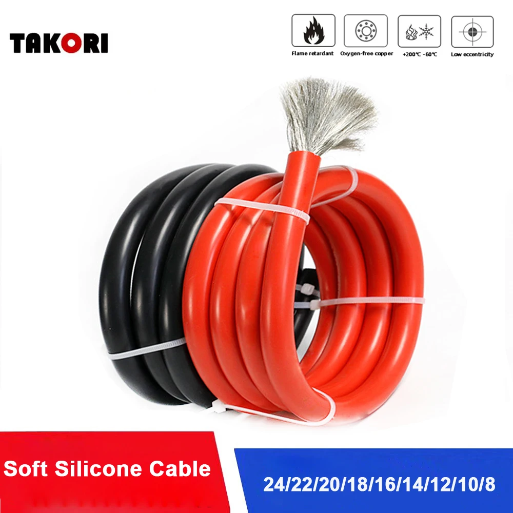 Cable-el-ctrico-de-silicona-s-per-suave-cables-de-cobre-esta-ado ...