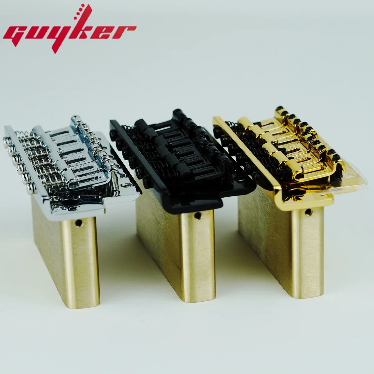 GUYKER-Tremolo-Bridge-Vintage-Bent-Steel-Saddles-Brass-Base-For-ST ...
