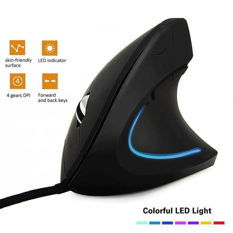 Mouse-RGB-vertical-com-fio-da-m-o-direita-Mouse-ergon-mico-para-jogos ...