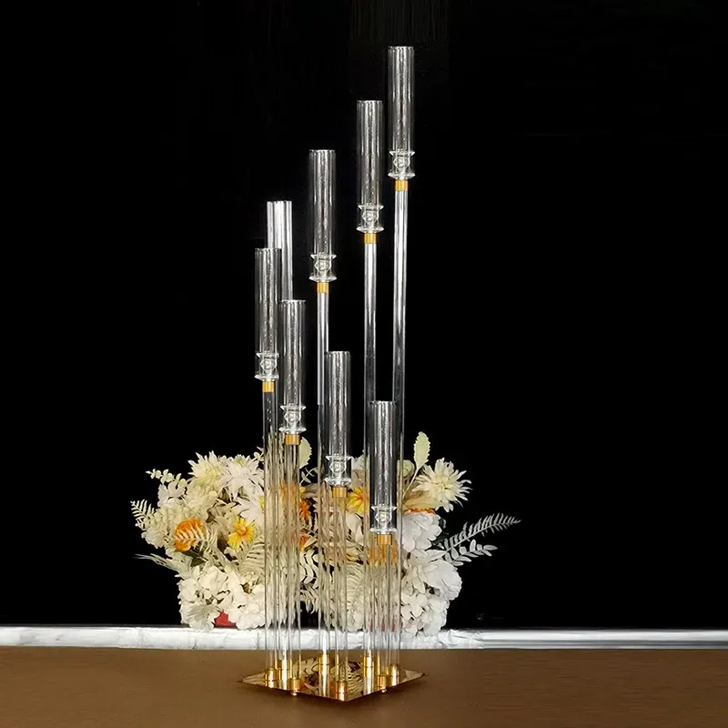 Clear-Acrylic-Candlesticks-for-Wedding-Decoration-Gold-Candle-Holder ...
