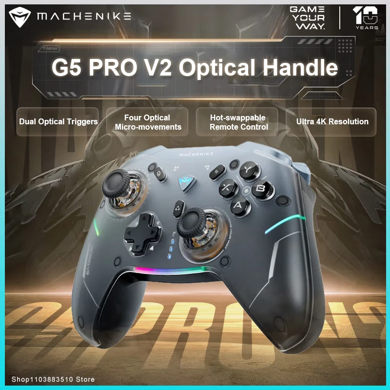 Machenike-G5-pro-V2-Controller-Three-Mode-Optical-Gamepad-Collector-S-Edition-Hot-Swap-Hall ...