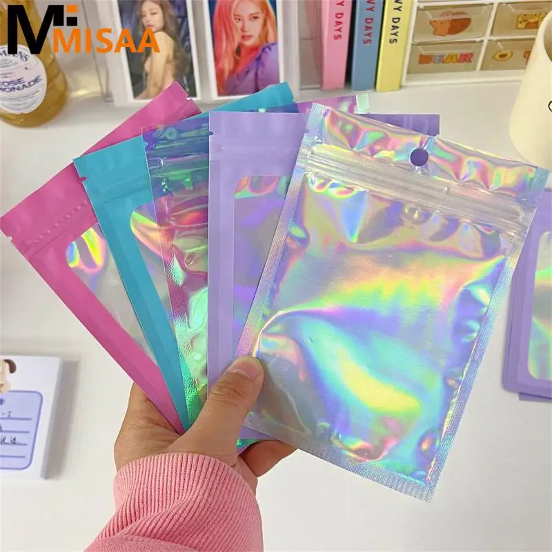 Illusory-Color-Rainbow-Self-Sealing-Bag-Reusable-Nail-Packaging-Bag ...
