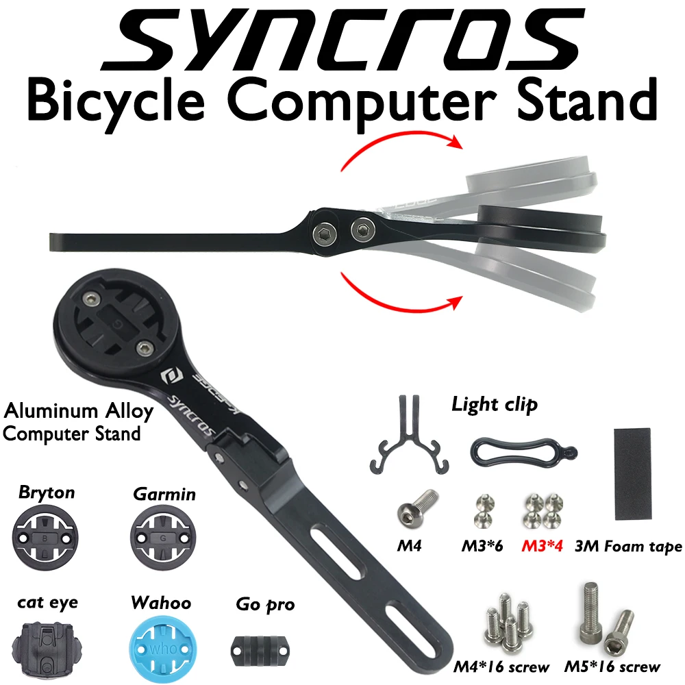 Syncros-liga-de-alum-nio-gps-ngulo-ajust-vel-bicicleta-cron-metro ...