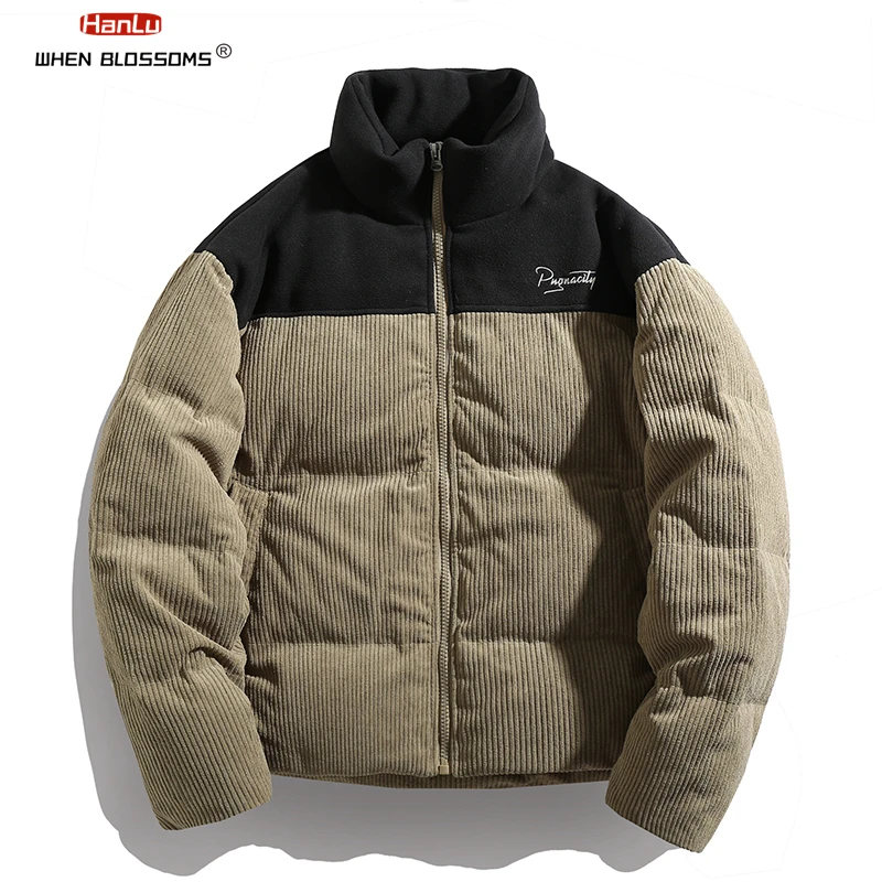 Contrast-Color-Patchwork-American-Vintage-Jacket-For-Men-Women-Winter ...