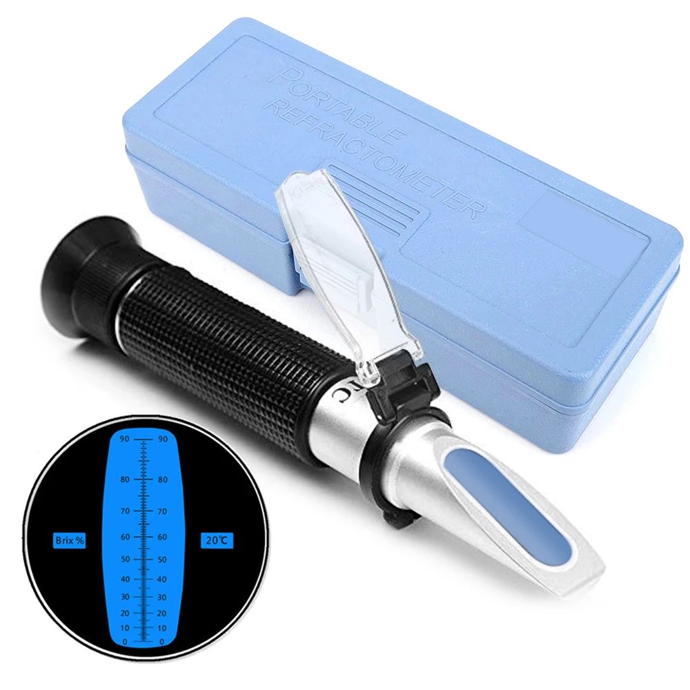 Hand-Held-Refractometer-Copper-Material-Content-0-90-Brix-with-ATC ...