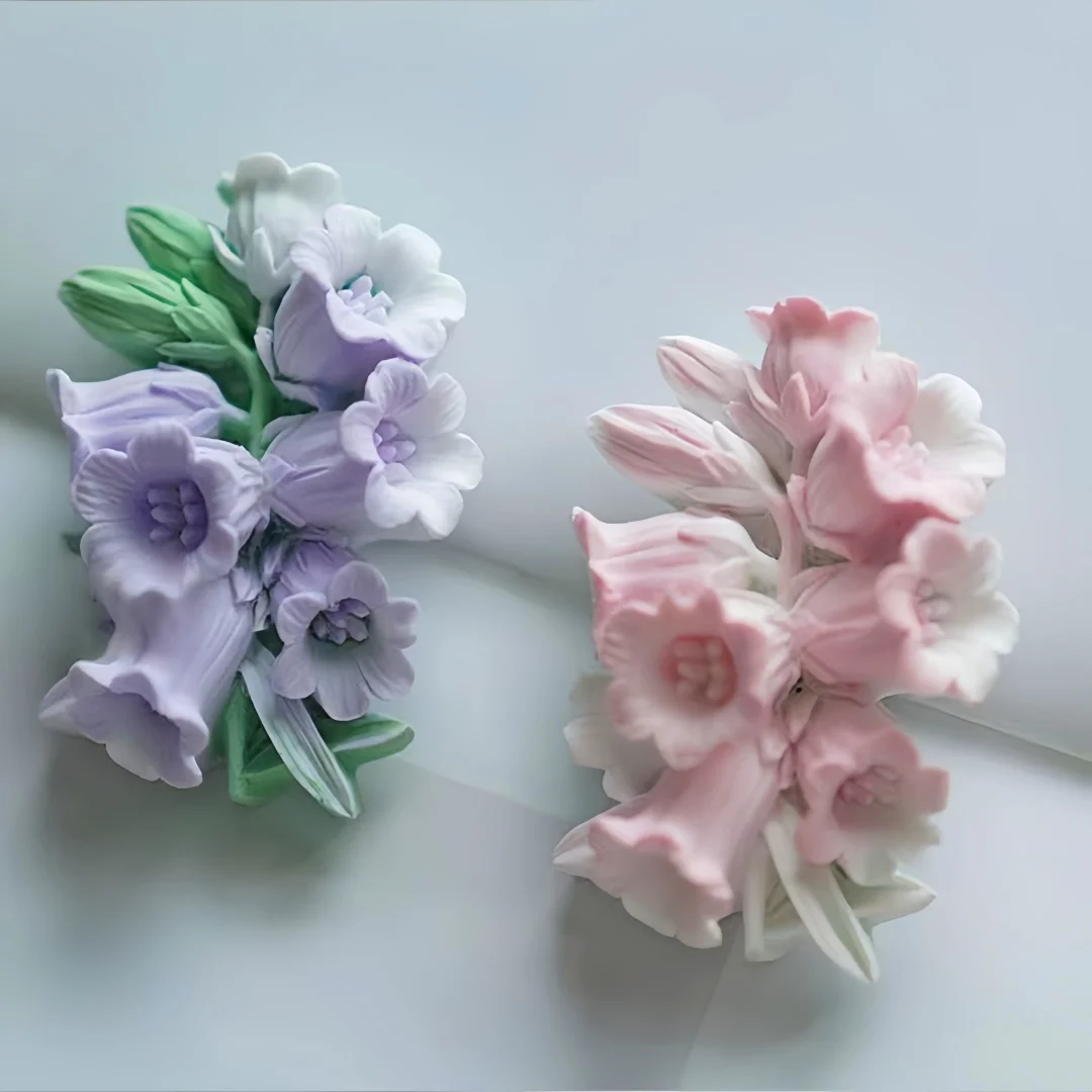 3D Blumen Dekor Gips Silikonform DIY Gips handgemachte Dekoration Form ...