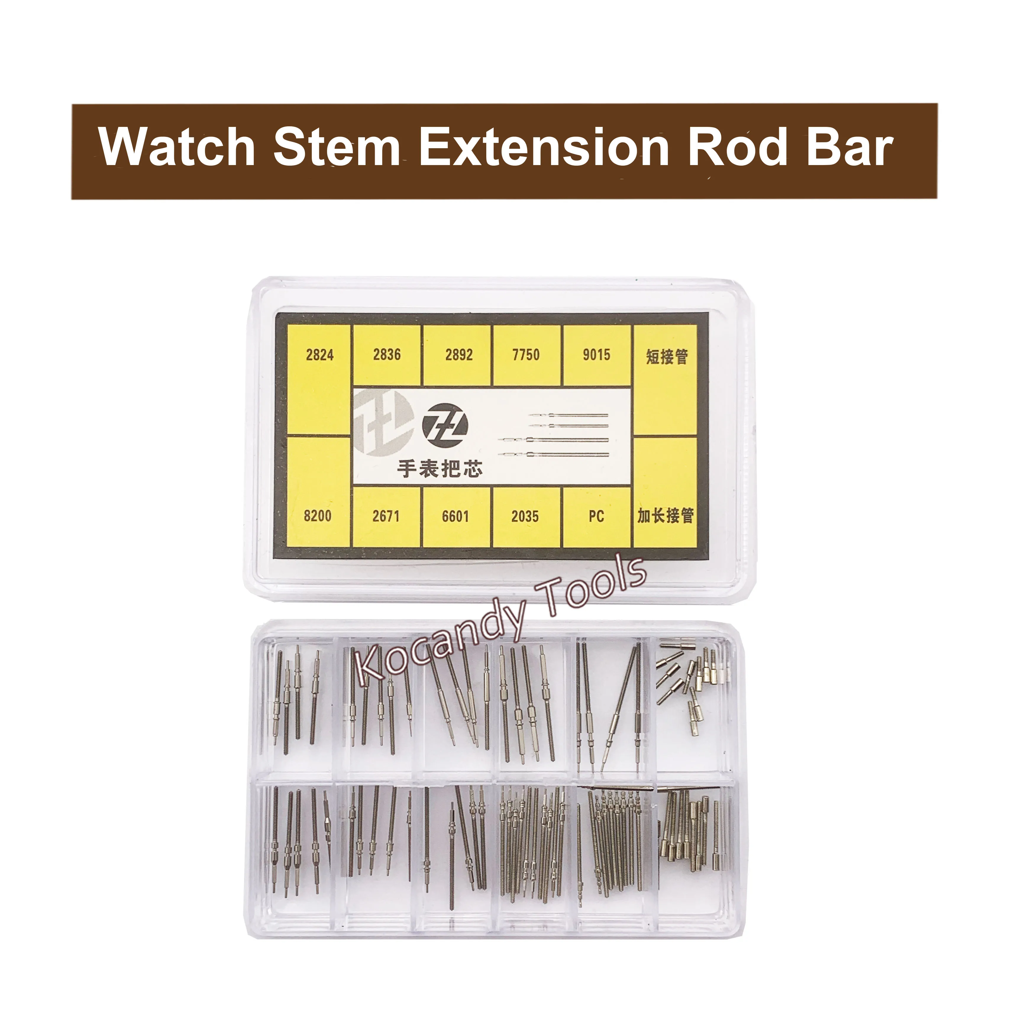 10 Types Watch Extension Rod Bar Watch Winding Stem Extender for 2824 ...