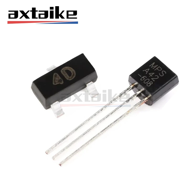 50PCS-A42-A44-A92-A94-1D-2D-3D-4D-SOT23-TO92-SMD-DIP-MPSA42-KSP42 ...