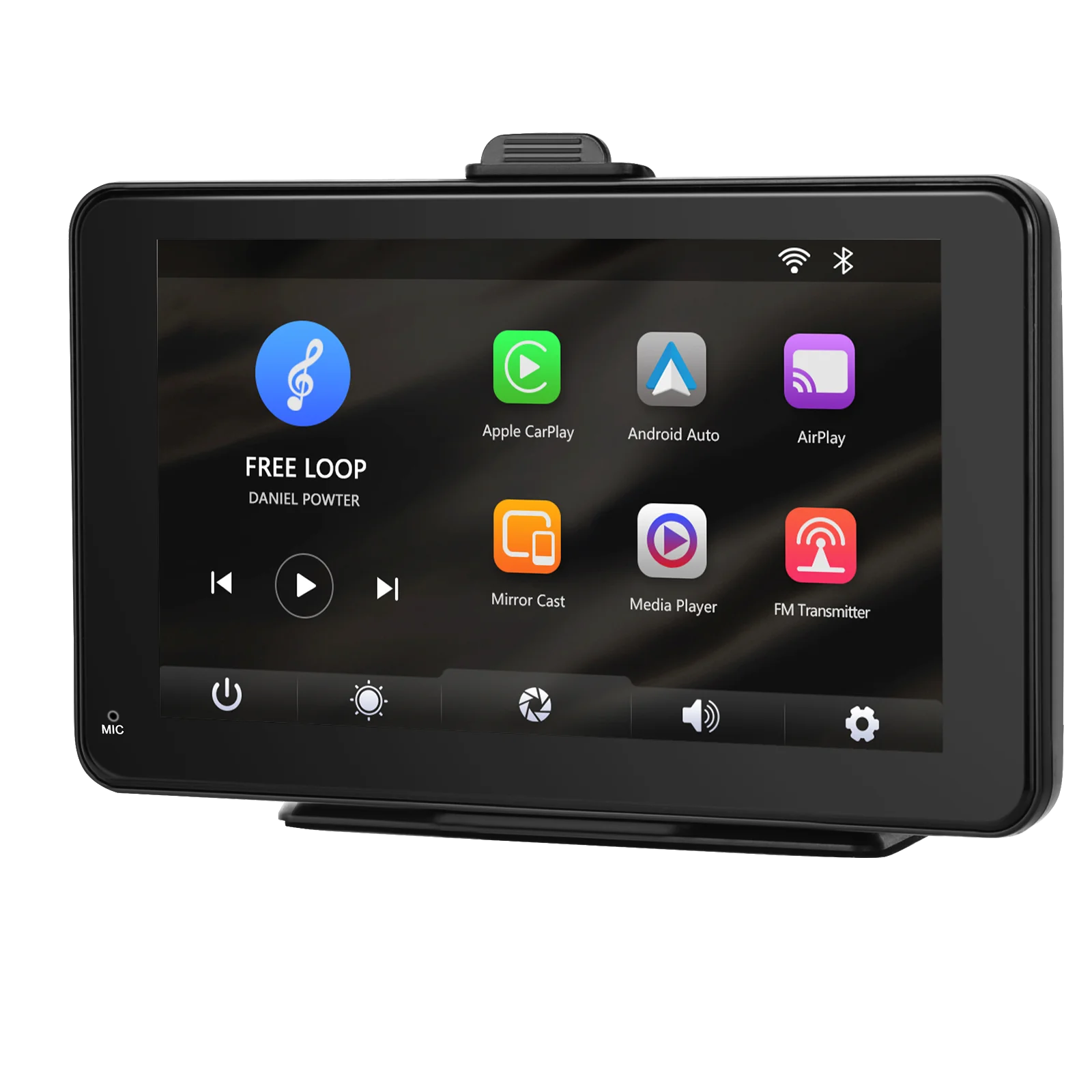 O kit inclui um suporte vertical e suporte de ventosa, que pode ser adaptado a mais modelos ...