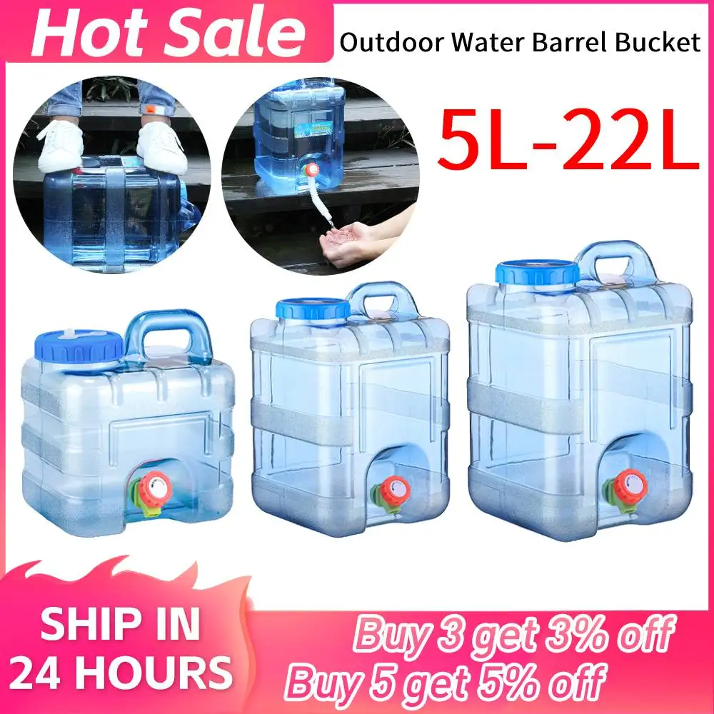 5-22L-Portable-Outdoor-Water-Bucket-Barrel-for-Camping-Picnic-Hiking ...