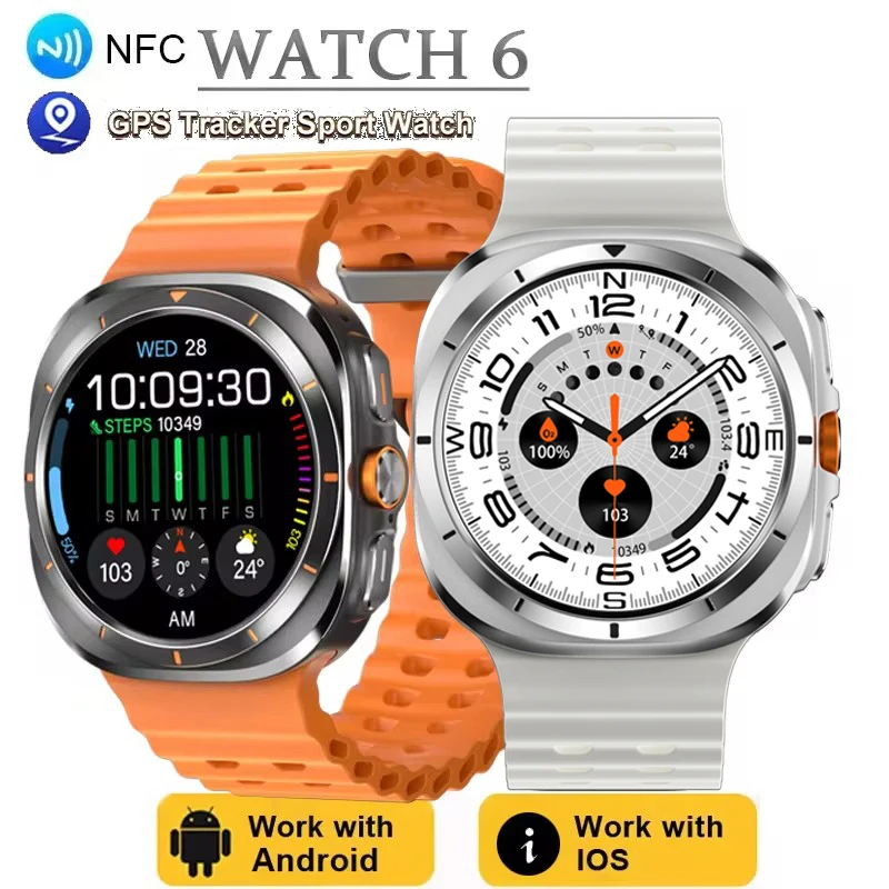 New-Ultra-Watch-Men-s-466-466-AMOLED-Screen-Compass-NFC-Watch-GPS ...