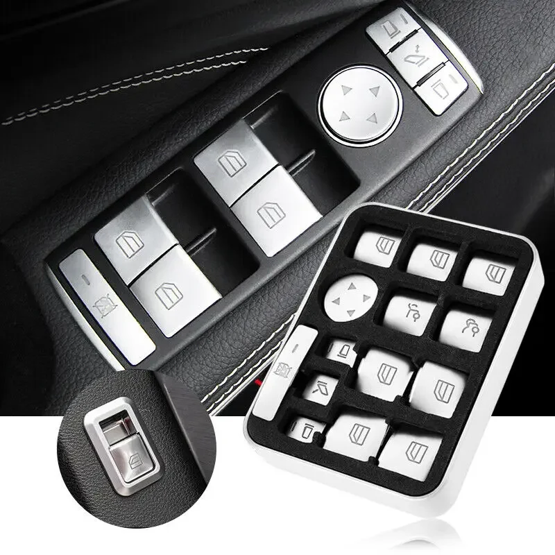Car-Window-Control-Button-Cover-Switch-Panel-Keys-Cap-Sticker-Trim-for ...