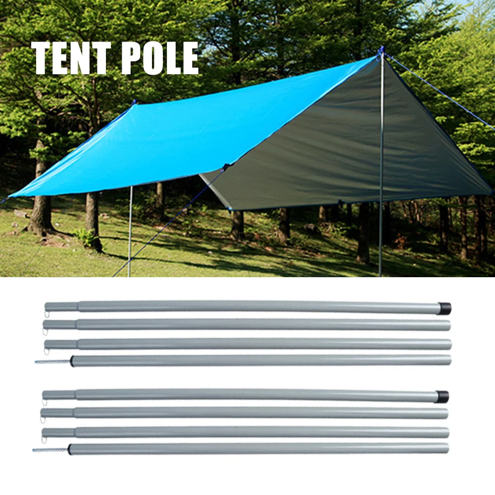 Telescopic Tent Poles Adjustable Awning Pole Canopy Support Rod Bars