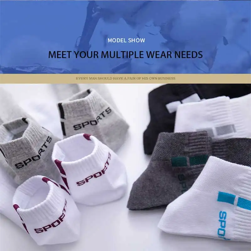 5-pairs-of-summer-socks-men-s-medium-tube-mesh-breathable-sweat ...