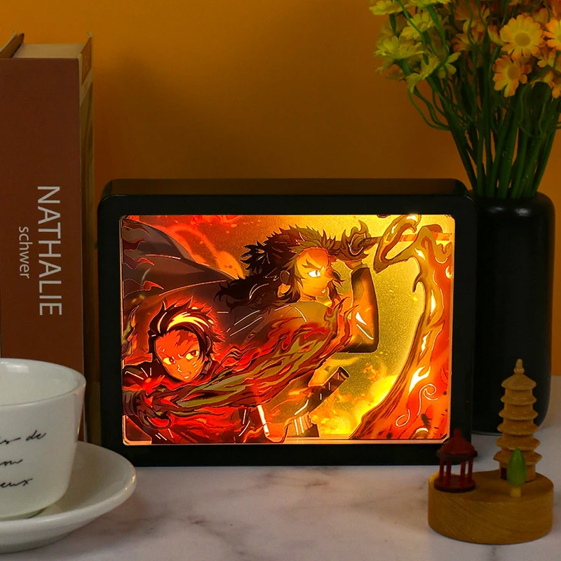 Children-S-Night-Light-Demon-Slayers-Laser-Carving-Paper-Cut-Shadow ...