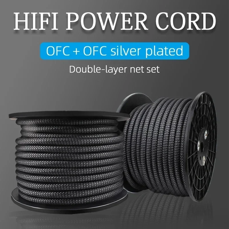 Hifi-OFC-Audio-Cabo-Power-Cable-Speaker-Wire-Silver-Plated-Kable-DIY ...
