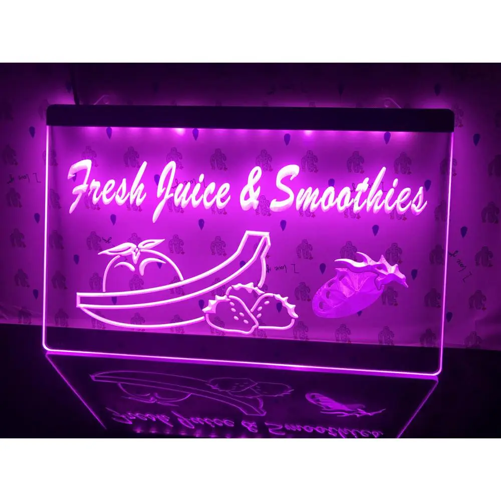 Fresh-Juice-Smoothies-Drink-Cafe-3D-Carving-LED-Neon-Sign-Wall-Art-for ...