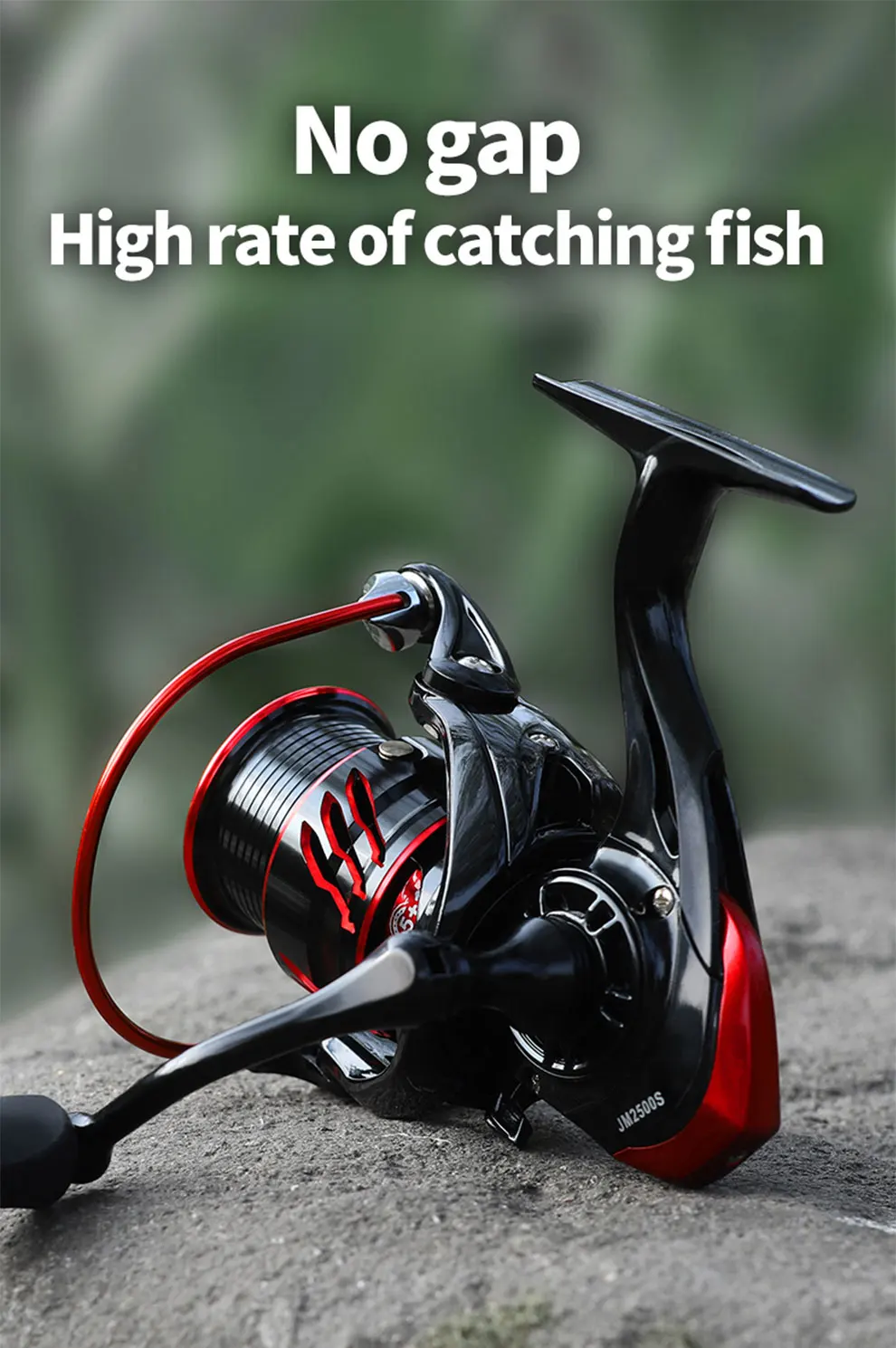 Linnhue Shallow Spinning Reel 2000-4000/2500 Fishing Reel Shallow Spool ...