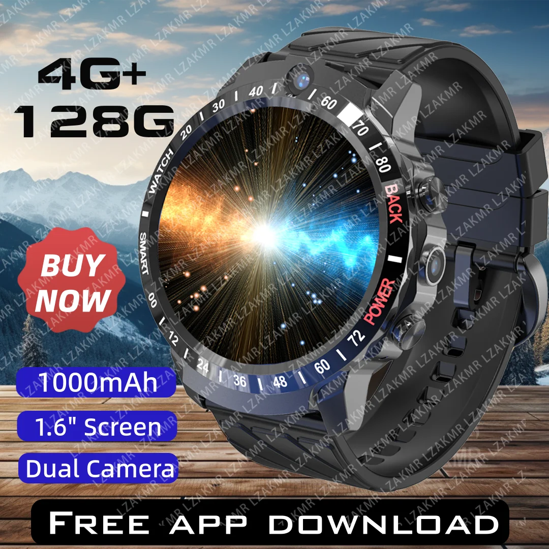 NEW-4GNet-1000mAh-MT27-3-Smart-Watch-Dual-Camera-for-Youtube-Video-SIM ...