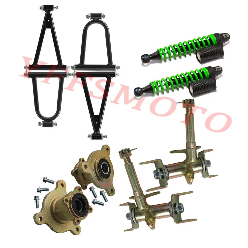 Front-Shock-Suspension-Swing-Arm-Spindle-Wheel-Hub-Kits-for-ATV-Buggy-4 ...