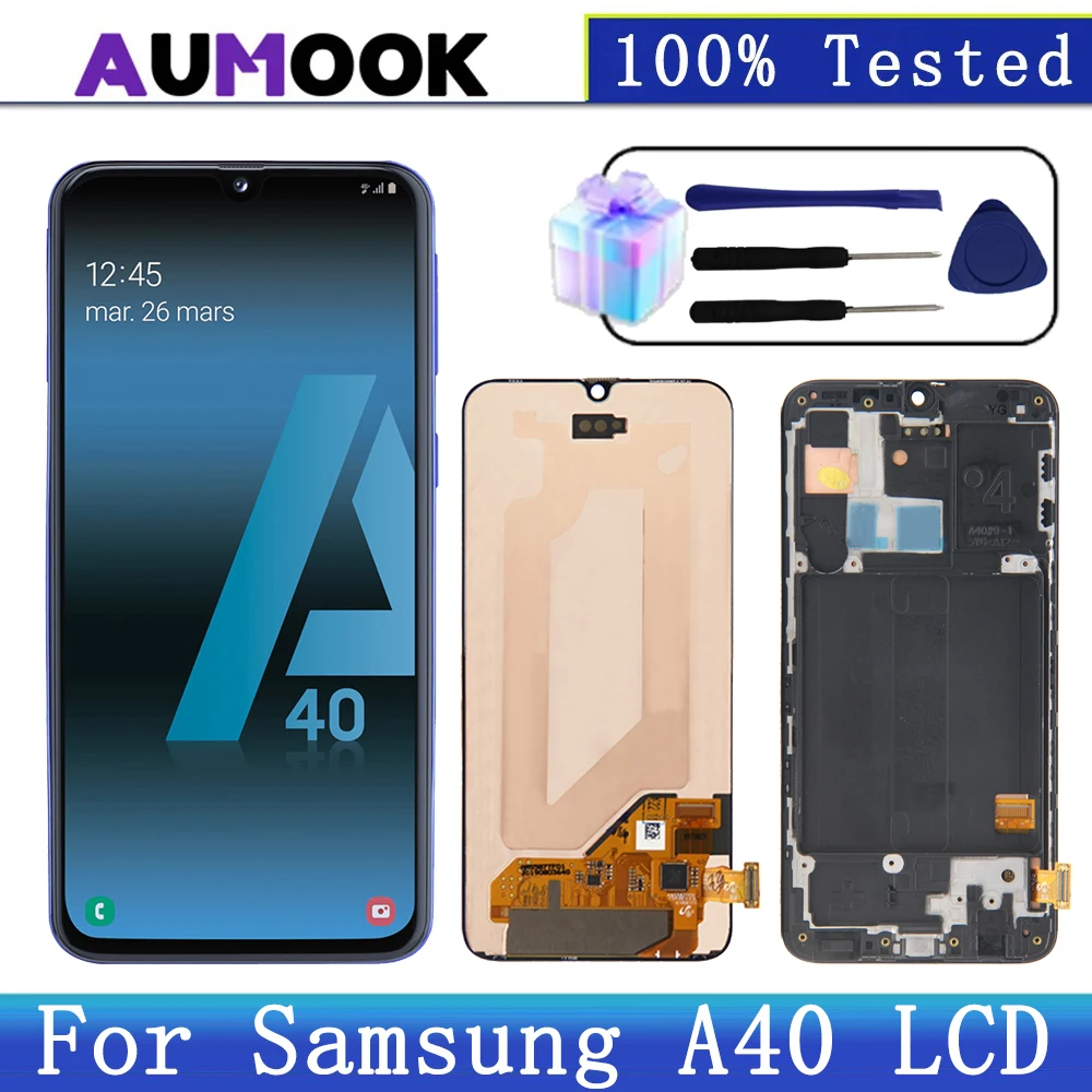 Super-AMOLED-For-Samsung-A40-A405-LCD-Display-SM-405-SM-405S-Touch ...