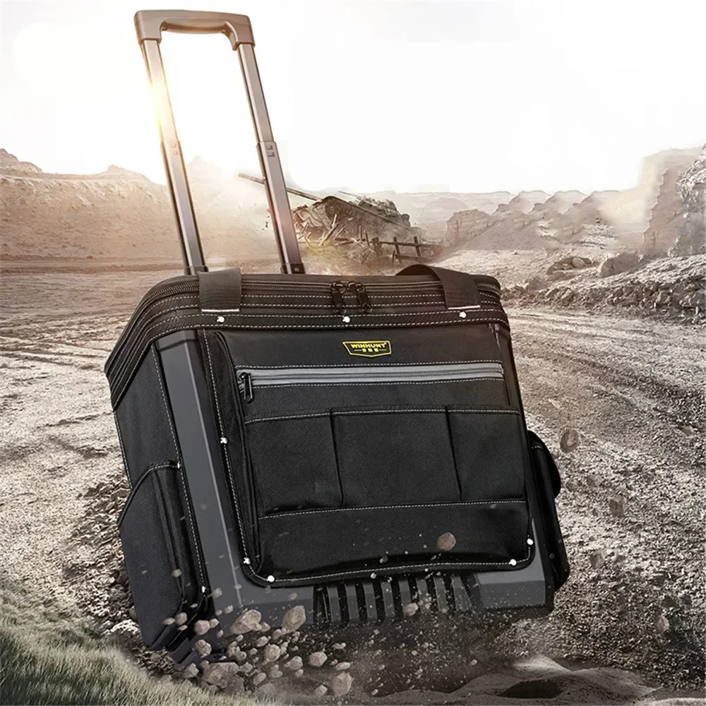 High-quality-Alloy-Tool-Box-with-Wheels-Trolley-Professional-Tool-Bag ...