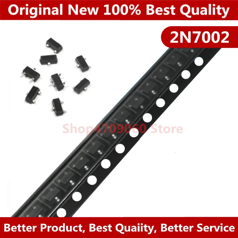 100pcs-2N7002LT1G-2N7002-SOT-SOT-23-SMD-702-MMBT2907A-2F-2N2222-1P ...