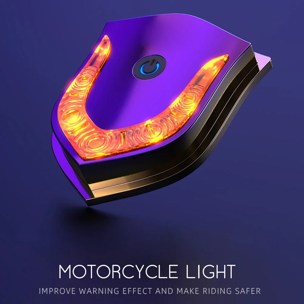 Motorcycle LED Warning Safe Lamp Scooter Lights Helmet DIY Decor Strobe ...