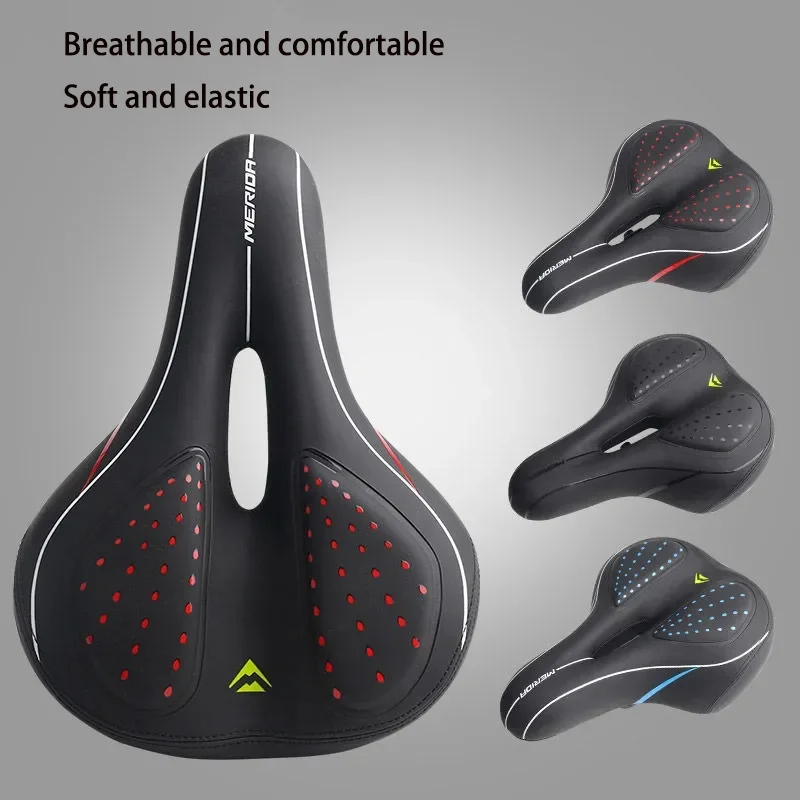 Merida-Mountain-Bicycle-Saddle-Bike-Thickened-Cushion-Cover-Comfortable ...