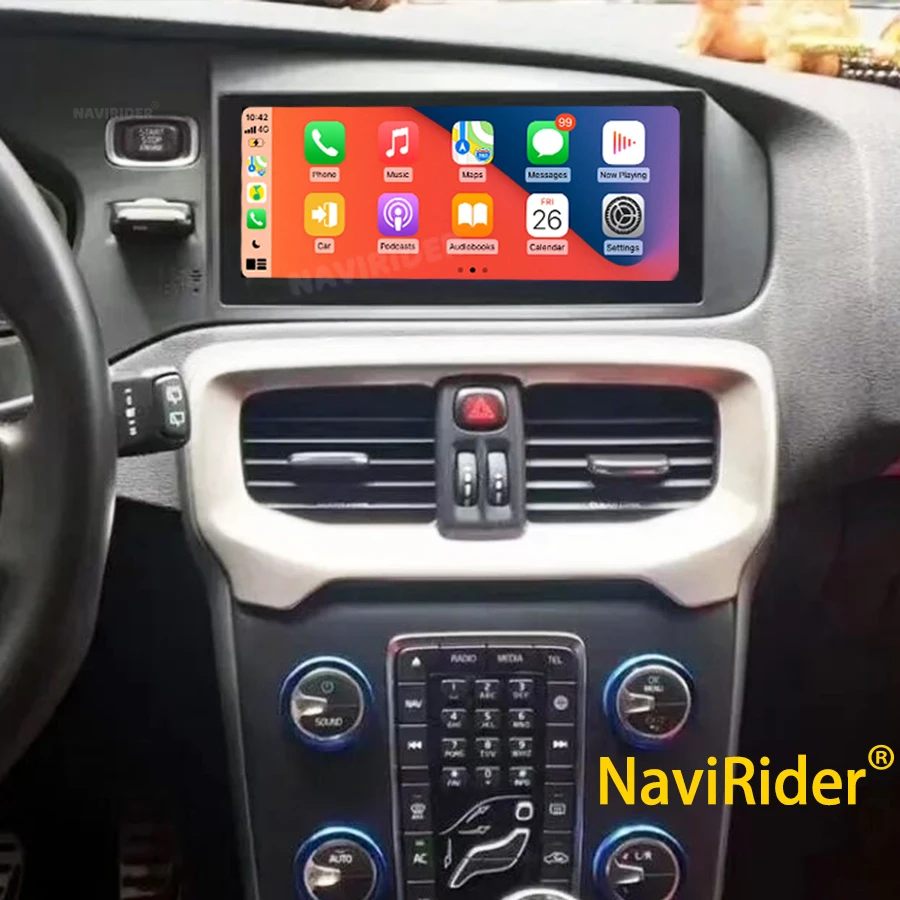 For Volvo V40 2011-2018 Android 13 8.8Inch Touch screen Car Stereo Auto ...