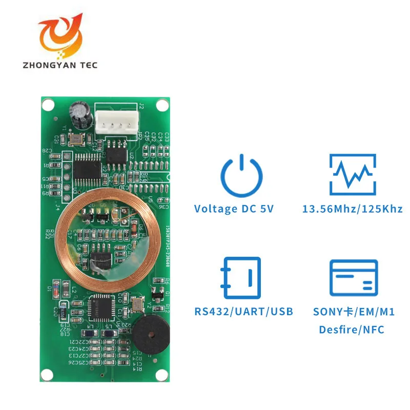 13-56mMhz-125Khz-Dual-Frequency-NFC-Contactless-USB-RS232-UART ...