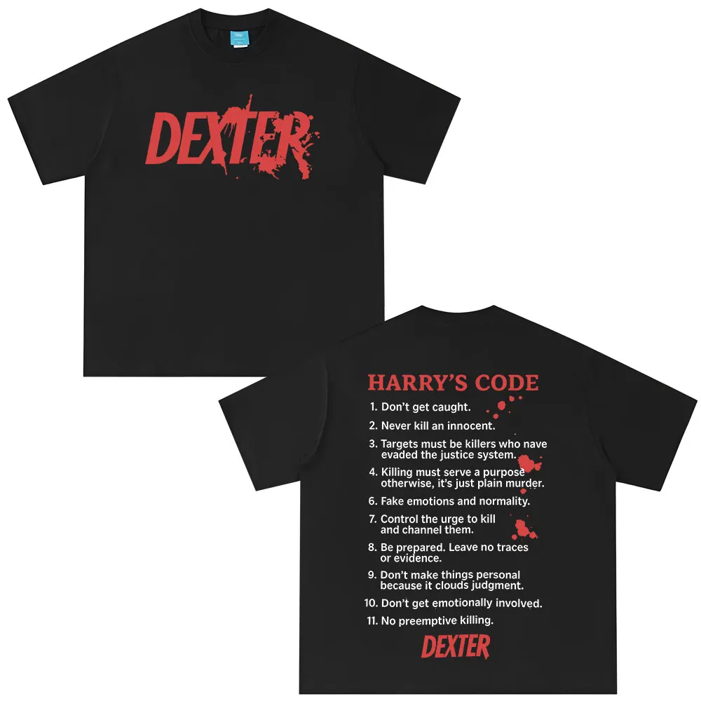Dexter Morgan Harry's Code T-shirts Men's Women Clothing Casual Cotton ...